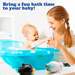Bath Toys for 1-5 Year Old Boy Girls Gifts,Wind-Up Bathtub Baby Bath Toys for 3-6 Toddlers, Swimming Pool Water Toys for Kids Ages 2-7 Birthday Gifts(3 Pcs)