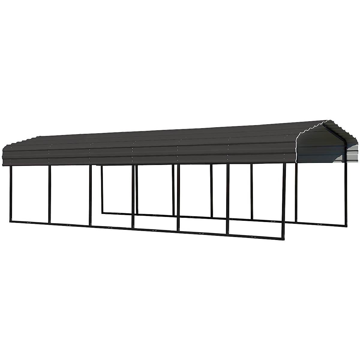 Arrow CPHC102907 Heavy Duty Galvanized Steel Metal Multi-Use Shelter, Shade, Carport, 10' x 29' x 7'