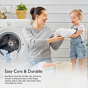 Linenwalas Duvet Cover Full Size – Rayon Derived from Bamboo Soft Full Size Duvet Cover Set, 3 Piece, Checks, Lightweight, Cooling Duvet Cover 80x90 Inches with Zipper Closure (Burnt Orange)