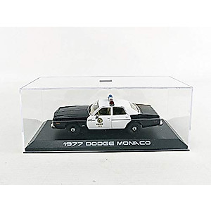 Greenlight 1977 Dodge Monaco Metropolitan Police The Terminator (1984) Movie 1/43 Die-cast Model Car 86534, Black/White