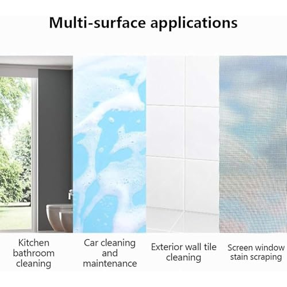 Silicone Air Broom with 51inch Long Handle Magic Broom Sweeper,Adjustable Broom Pet Hair Remover for Carpet,Kitchen,Concrete Floor,Bathroom Tile(Size:35cm/13.8inch (Width))