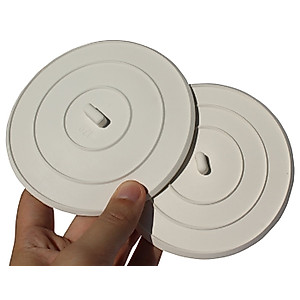 Sink Stopper (2 Pack) Rubber Bathtub Drain Stopper & Kitchen Sink Plug The Best Universal Sink Stopper and Travel Plug by Muzitao