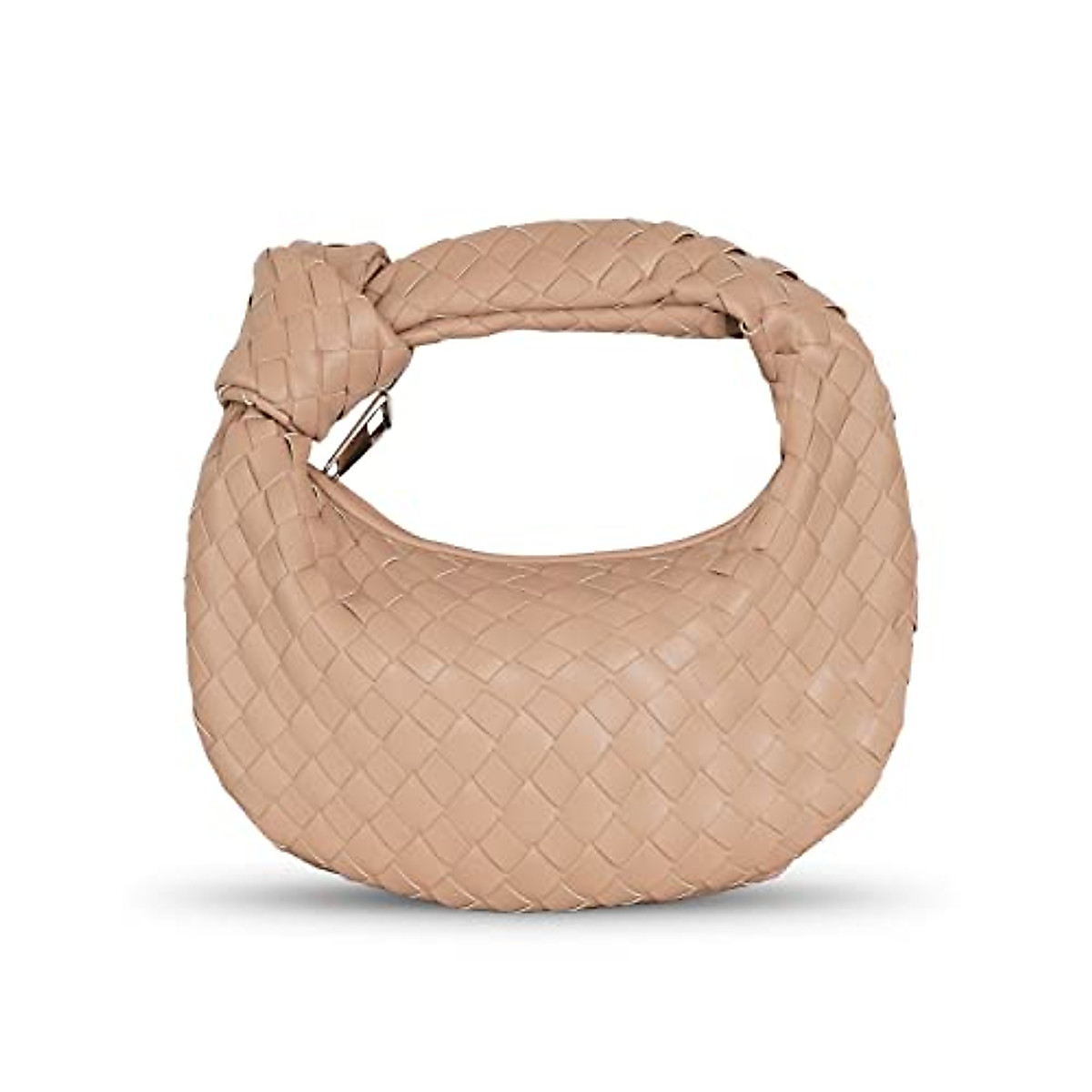 BOYIDAI Woven Bag Women Leather Tote Bag Lady Crossbody Hobo PU Handbag (Color : Khaki)