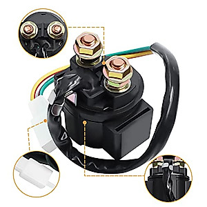 Cyleto Motorcycle Parts Starter Solenoid Relay for 4-Stroke GY6 Engine 50cc 150cc 200cc 250cc ATV Dirt Bikes Scooters Go Kart Dne Buggys Quad 4 Wheelers Pit Bike Moped Roketa SSR Tao tao Sunl Coolster