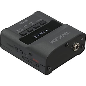 TASCAM Micro Portable Digital Audio Recorder with Lavalier Microphone, AV recording, interview recording 24-Bit/48 kHz BWAV File Format, Black (DR-10L)