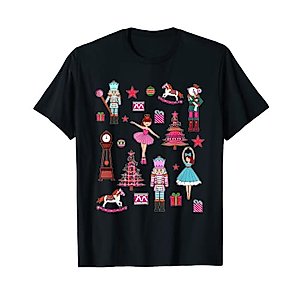 Christmas Nutcracker Figure Ballet Gift Family Matching Xmas T-Shirt