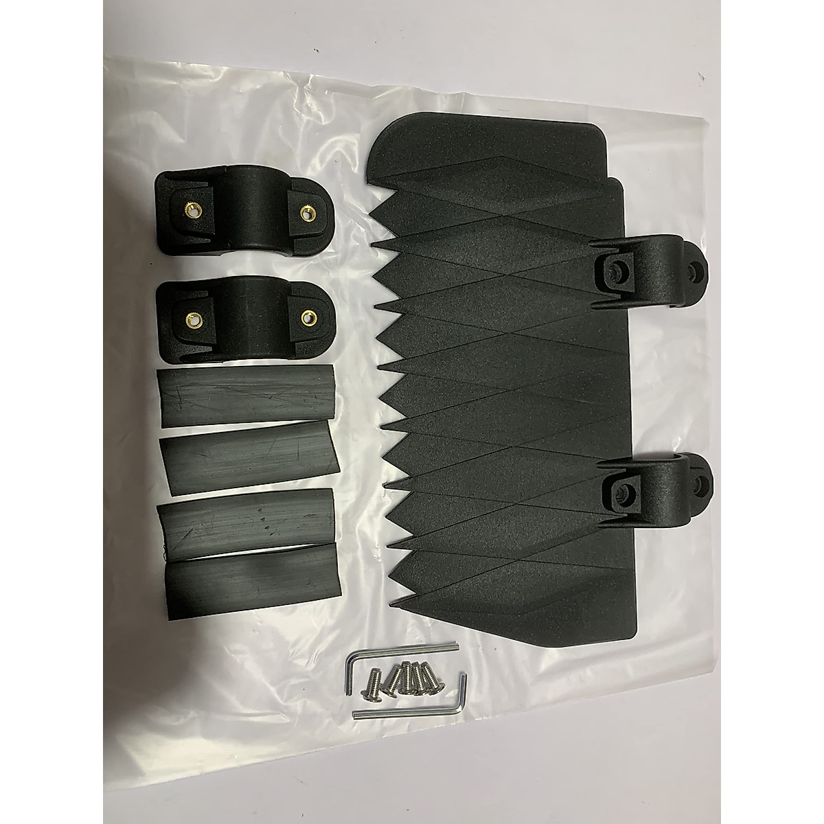 NyVoozy Rudder Clamp on Boat Rudder Fits Most 24 to 55" Trolling Motors, Kayak Rudder Kit Designed for Kayak, Canoe, Angling Boat, etc, Electric Motors Rudder Clamp Widely Use for Canoe, Jon boat, etc