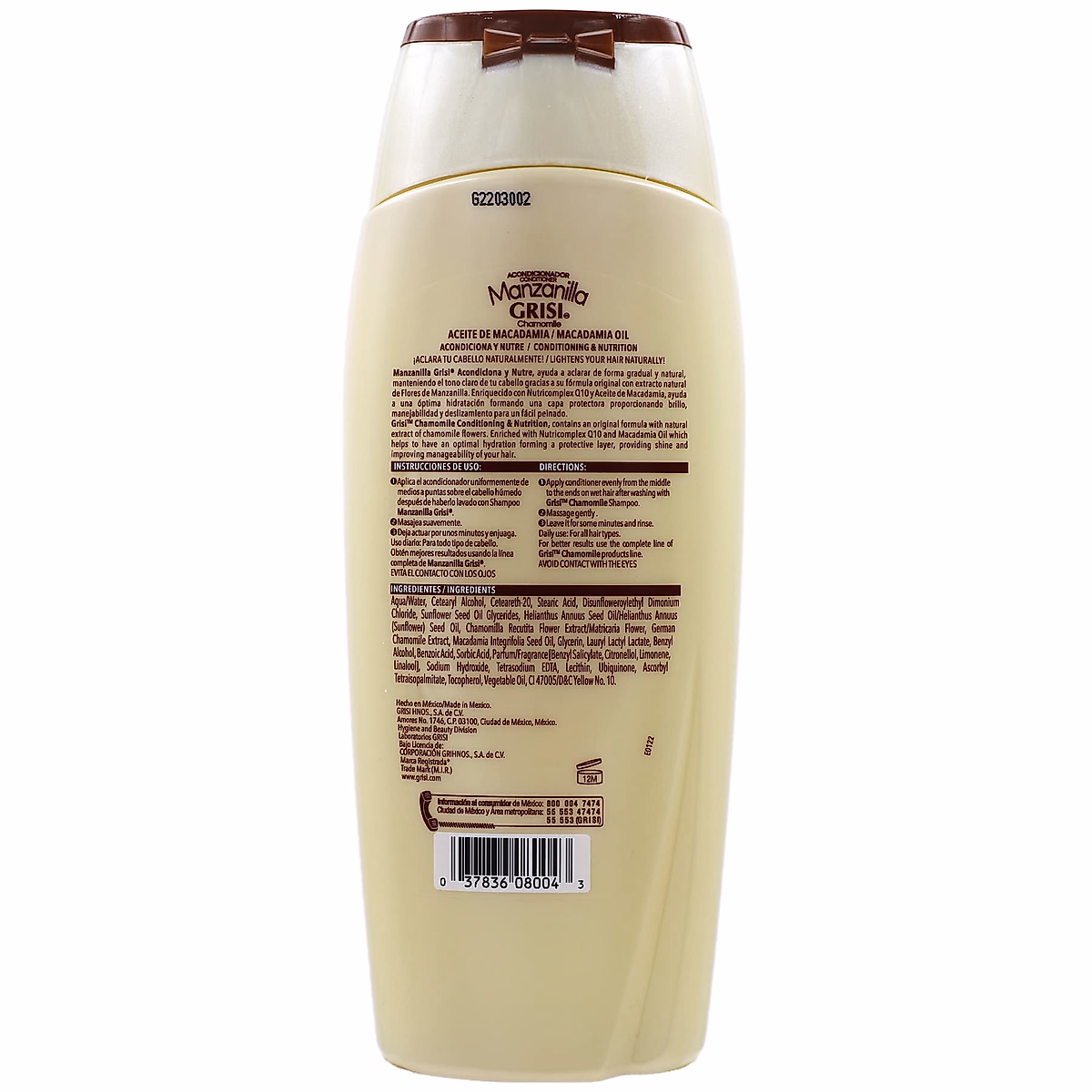 Manzanilla (Chamomile) Conditioner 13.5oz by Grisi