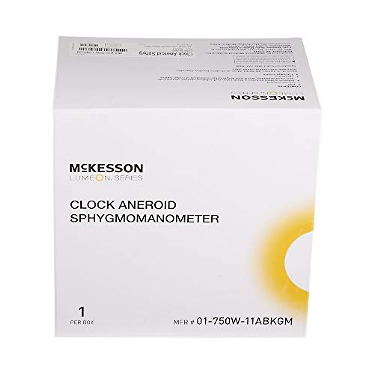 McKesson LUMEON Clock Aneroid Sphygmomanometer, Blood Pressure with Cuff, Wall Mounted, Black, Adult Medium, 12 Count