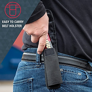 SABRE Nylon Belt Holster for Magnum 120 Series, Fits 122-Grams (4-Ounces) Models, Provides Quick Access To Protection, Durable Design, Velcro Closure