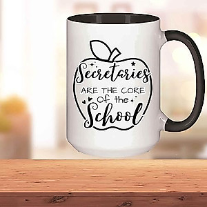 Humorous Gift Supportive Gift For School Secretaries, For Mother's Day - Show Your Support For Office Admin On 11oz 15oz Inner Color Accent Mug