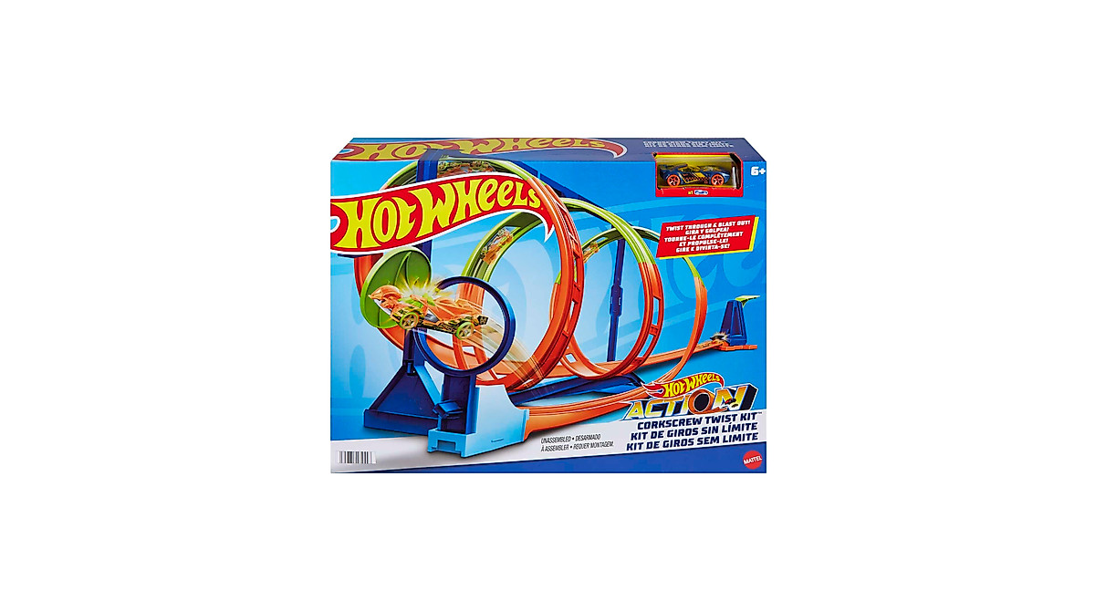 Corkscrew Twist Hot Wheels Set: 2 Thrilling Play Options