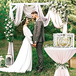 OurWarm DIY White Wedding Card Box with Lock and String Lights, PVC Hollow Card Box Graduation Card Box Perfect for Wedding Reception Anniversary, Baby Showers, Birthdays, Bridal or Baby Showers