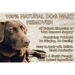 Dog Wart Remover (30ml) 100% Natural Painless Dog Warts Removal Treatment Skin Tag & Wart Remover for Dogs 1oz