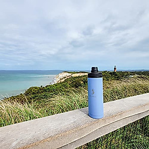 Aquapelli Vacuum Insulated Water Bottle, 18 Ounces, Denim Blue