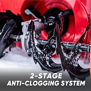 PowerSmart Snow Blower Gas Powered 26-Inch 2-Stage 212cc Engine with Electric Starter, LED Headlight, Self Propelled Snowblower PS26