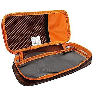 LNQ LUNIQI Cooking Utensil Storage Bag Grill Cookware Organizer Travel Set Portable Tableware Fork Spoon Chopsticks Organizer Tote for Outdoor Travel Picnic Camping（0range）