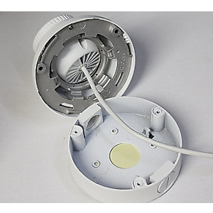 Kenuco Junction Box/Mounting Base hik-Compatible Turret Camera DS-2CD23x2 Size | 130MM X 32MM | BOX03 (White 10PK)