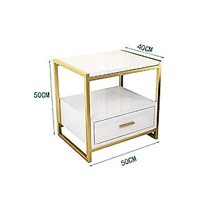 SJYDQ Nordic Nightstand Wooden Side Tables Bedroom Bedside Table with Drawer Bedroom Furniture Tea Table Customizable