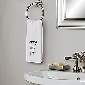 SKL Home by Saturday Knight Ltd. Valentine's Day Spread Love Hand Towel Set, White 2 Pack