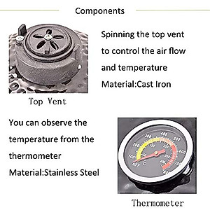 RJMOLU Charcoal Grills 13" Ceramic Barbecue Grill, BBQ Stove for Picnic Garden Terrace Camping Travel