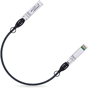 10G SFP+ Twinax Cable, Direct Attach Copper(DAC) Passive Cable, 0.3m (0.98ft), for Cisco SFP-H10GB-CU0.3M, Meraki, Ubiquiti, Mikrotik, Intel, Fortinet, Netgear, D-Link, Supermicro, TP-Link