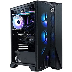 MSI Aegis RS 12TF-253US Gaming & Entertainment Desktop PC (Intel i9-12900KF 16-Core, 64GB DDR5 4800MHz RAM, 7.6TB SATA SSD, GeForce RTX 3080 Ti, WiFi, Bluetooth, Win 11 Home) Refurbished (Renewed)