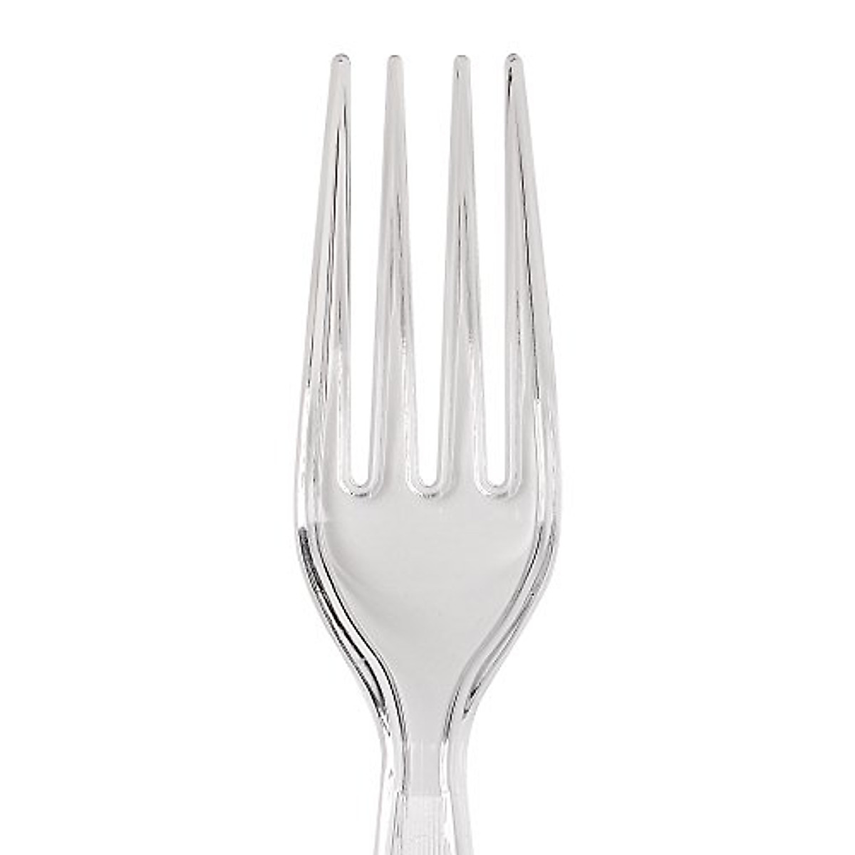 Dixie 7.13" Heavy-Weight Polystyrene Plastic Fork by GP PRO (Georgia-Pacific); Clear; FH017 ; Case of 1;000