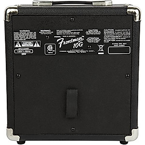 Fender Frontman 10G Guitar Combo Amplifier - Black Bundle with Instrument Cable and Picks