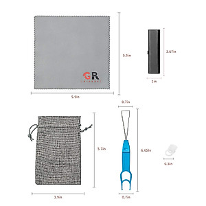Griarrac Mechanical Keyboard O Ring Switch Dampener with Keycap Puller Remover Brush Accessory Bag, for Cherry MX Kailh Box Gateron 40A-L (150pcs)