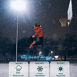 YIVANNUO 400W LED Flood Light Outdoor, Super Bright 10000LM LED Stadium Lights with Wide Lighting Angle 7000k Daylight White IP67 Waterproof Security Lights for Arenas Backyard Garden Playground