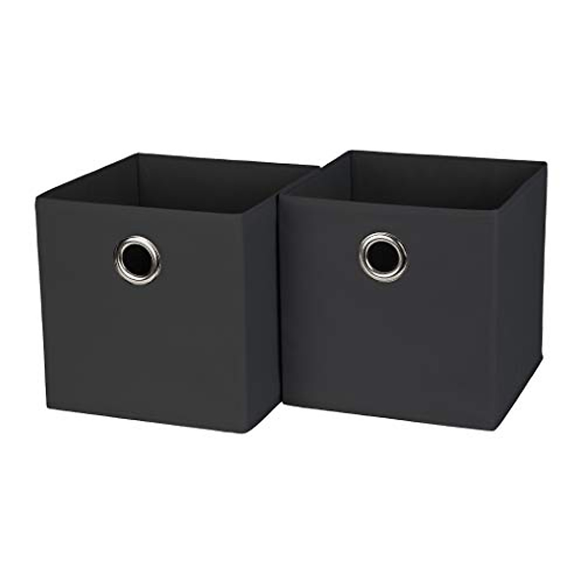 Richards Homewares Foldable Storage Cube, 2-Piece Set, Black