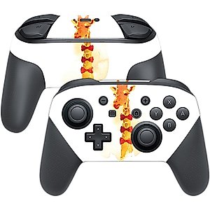 MightySkins Skin Compatible with Nintendo Switch Pro Controller - Elegant Giraffe | Protective, Durable, and Unique Vinyl Decal wrap Cover | Easy to Apply, Remove, and Change Styles | Made in The USA