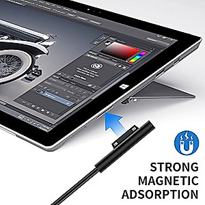 BOLS Type-c Female to Microsoft Surface Magnetic PD 45W 15V/3A Fast Charging Cable Compatible with Surface Pro 3/4/5/6 Surface GO Surface Book 1/2 Surface Laptop1/2