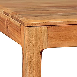 YPWRENH Coffee Table Kitchen Tables Dining Table Solid Wood 46.5"x23.6"x29.9" for Dining Room, Kitchen or Living Room