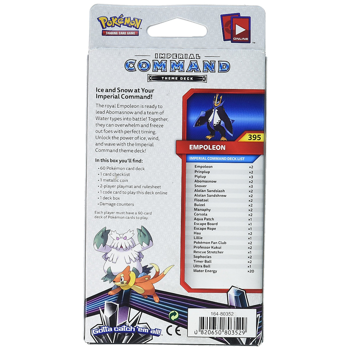 Pokemon, Sun & Moon SM5 Ultra Prism, Empoleon Theme Deck Imperial Command