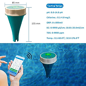 BLE YC01 Pool Monitor EC ORP CL e Temperature 6 in 1 Detector Water Quality Tester