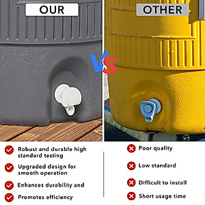 Upgrade Push-Button Cooler Spigot Replacement, Compatible with Igloo 2, 3, 5 and 10 Gallon Beverage Coolers, Durable Water Cooler Spigot for 2-10 Gallon Water Jugs Replacement Part (White-20PC)