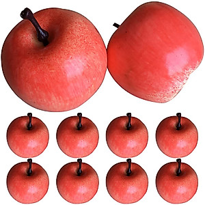 Ipetboom 30pcs Artificial Apple Fruit Simulated Apples Model DIY Supply ...