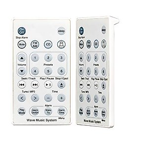 Universal Replacement Remote Control for Bose Sound Touch Wave Music Radio System I II III IV (Without Battery)-White
