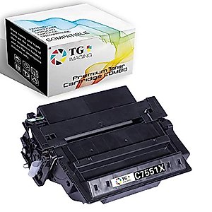 (12,000 Pages) TG Imaging 1-Pack Compatible Toner Cartridge Replacement for HP 51X Toner Cartridge Q7551X Black High Yield Work in P3005 M3027 M3027x M3035 M3035xs Toner Printer