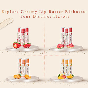 CHAP-LIP Original Lip Balm Hydrating Bulk Chap Stick with Fruit Flavors, Coconut Oil, and Cocoa Butter - Christmas Gift Stocking Stuffers Lip Therapy Pack for Men and Women - Made in the USA, 48 Pack