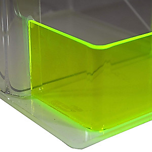 NMC AEP-4 Compact Earplug Dispenser with Cover - 6 in. x 13 in. x 8 in. Small, Clear Acrylic Holder with Front Pocket