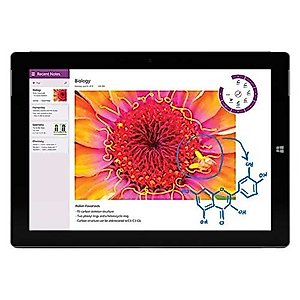 Microsoft Surface 3 (7g5-00001) Intel atom 1.6GHz, 2GB Ram, 64GB Storage - Silver (Renewed)