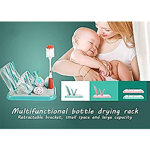 Easycomf Baby Bottle Drying Rack Dryer Space Saving Travel Holder for Pump Cup Accessories