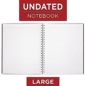 AT-A-GLANCE Notebook, Twinwire, Ruled, 80 Sheets, 11 x 8-3/4", Collection, Heather Gray (YP145-45)