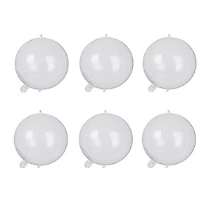 4D Clear Transparent Balloon 10 inch Mylar Helium Foil Balloon for Birthday Wedding Baby Shower Party Favor Supplies, Pack of 20