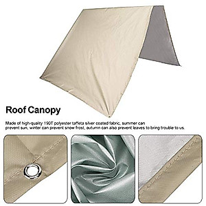 Outdoor Swing 3 Colors Choices Canopy Kids Playground Roof Heavy Duty Swing Set Canopy Waterproof Cover Replacement Tarp Sunshade(2#)