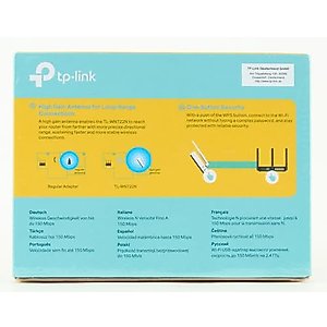 TP-Link Nano USB Wifi Dongle 150Mbps High Gain Wireless Network Adapter for PC Desktop and Laptops. Supports Win10/8.1/8/7/XP Linux 2.6.18-4.4.3, Mac OS 10.9-10.15 (TL-WN722N)