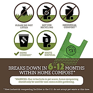 Doggy Do Good Poop Bags | Dog Waste Bags with Handles | Unscented, 38% Vegetable-Based, Thick & Leak Proof, Easy Open | X-Large Size | 90 Count